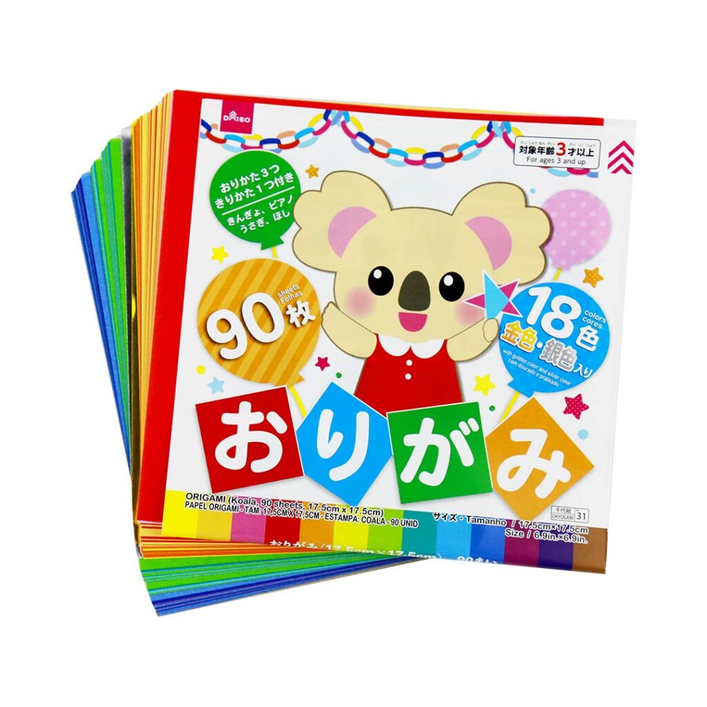 Origami Sheets – 18 Colors – Daiso Japan Middle East